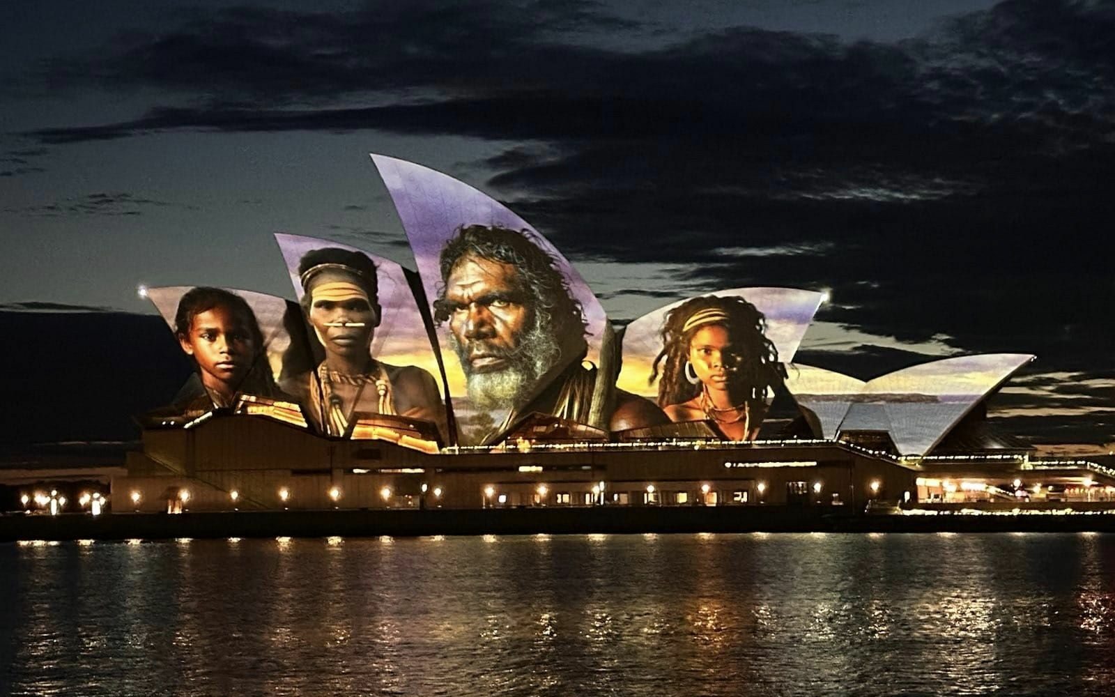 Sydney Opera House lit up with Indigenous display for Australia Day