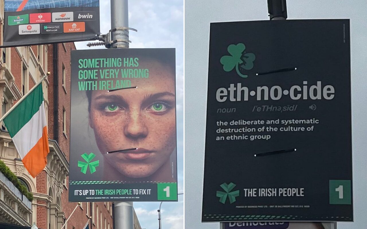 Nationalist election posters pop up around Ireland
