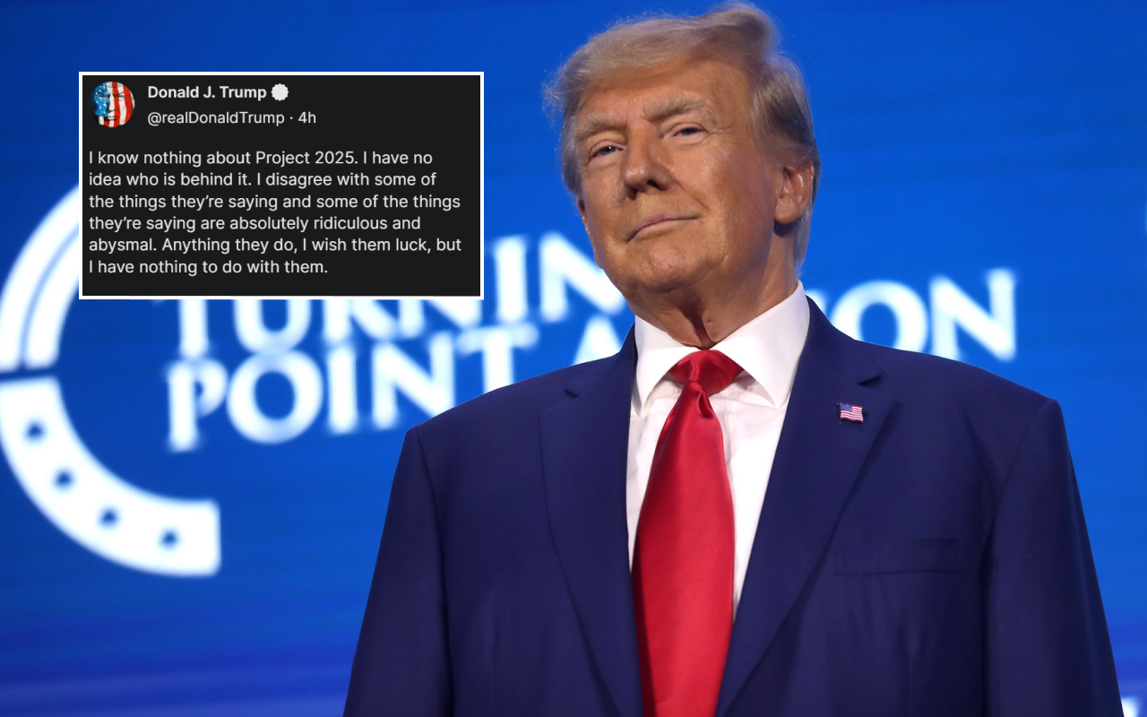 Trump Disavows Project 2025 Transition Plan