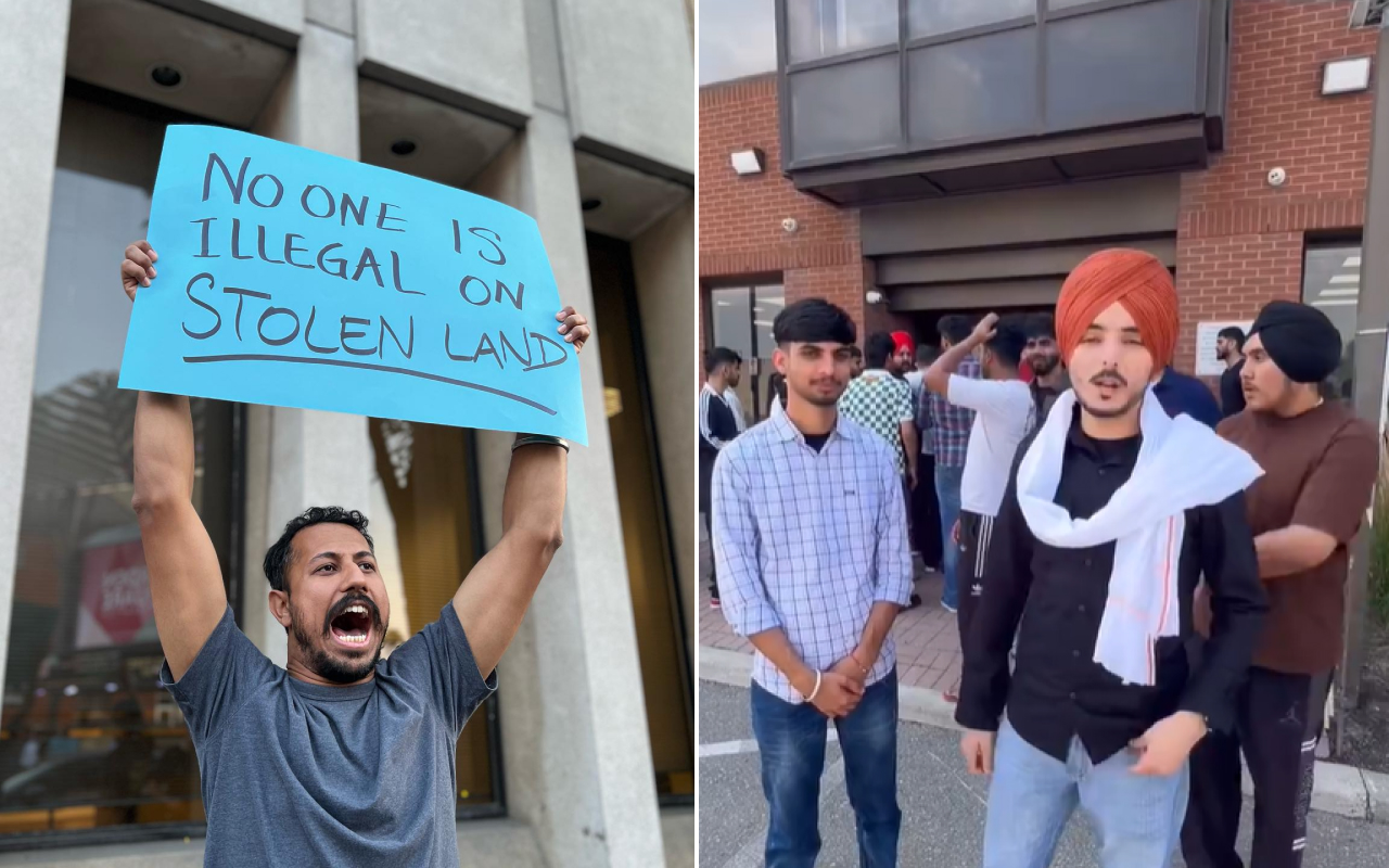 Indian students protest failed grades in Canada