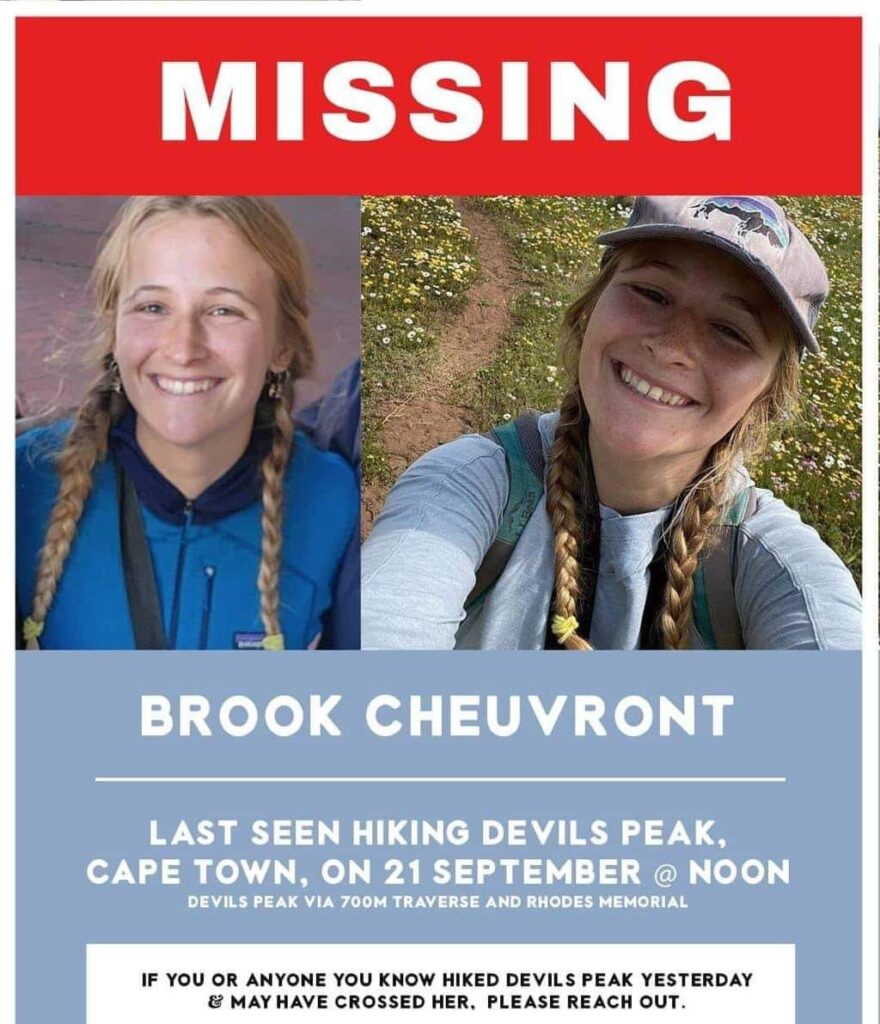 US college student dies on South Africa hike