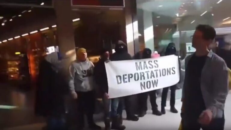 'Mass deportations now' protest erupts in Adelaide