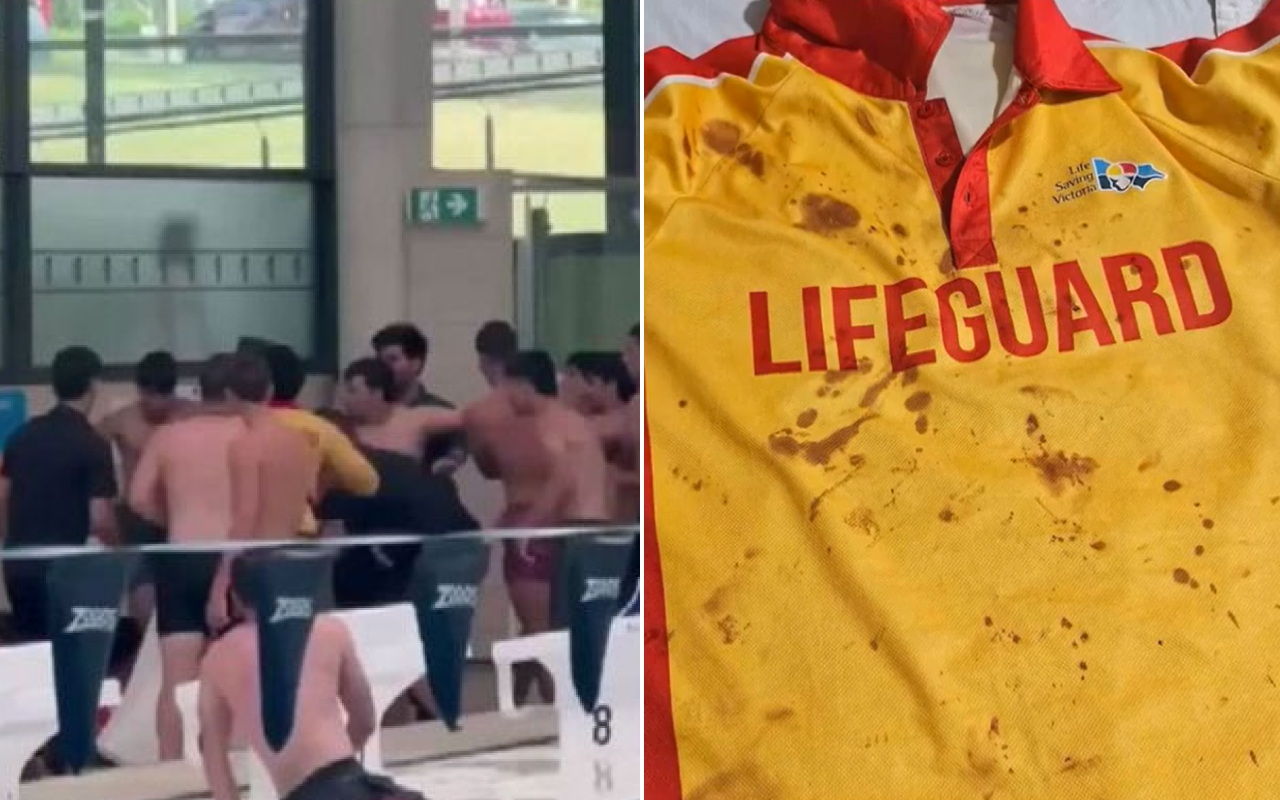 Lifeguard bashed by Afghans at swimming pool in Melbourne