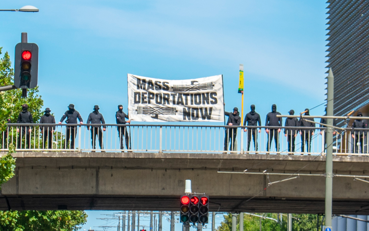 'Mass deportations now' protest erupts in Adelaide