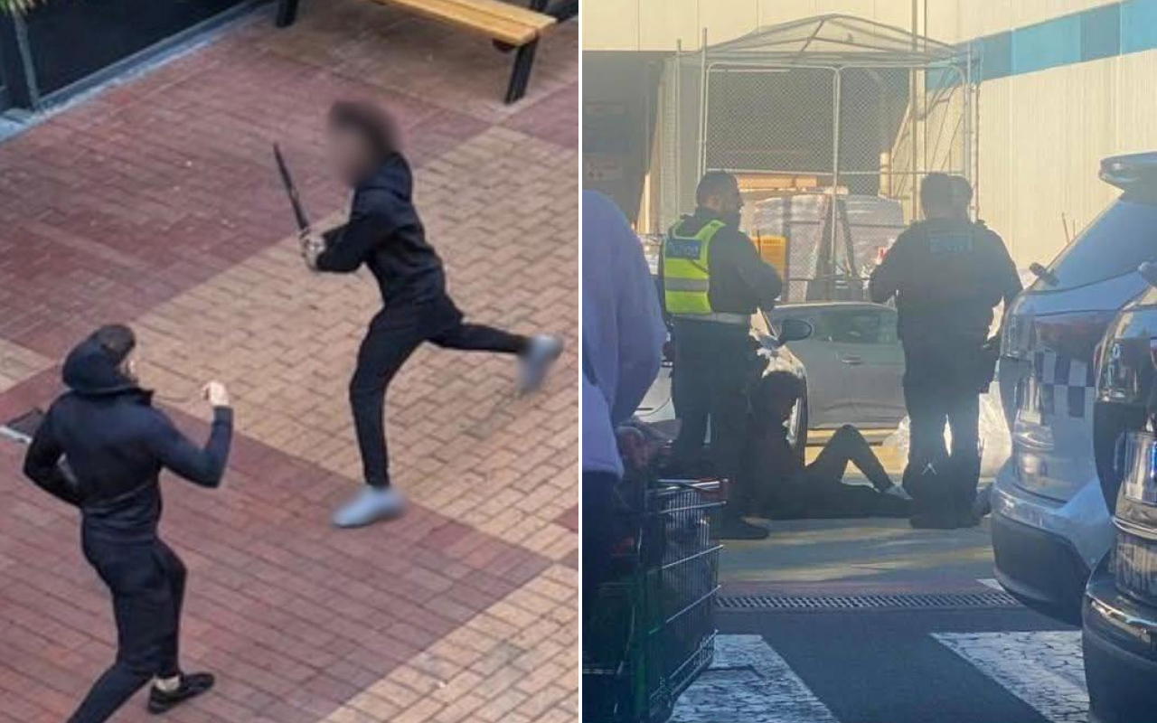African machete violence erupts at Melbourne shopping centre