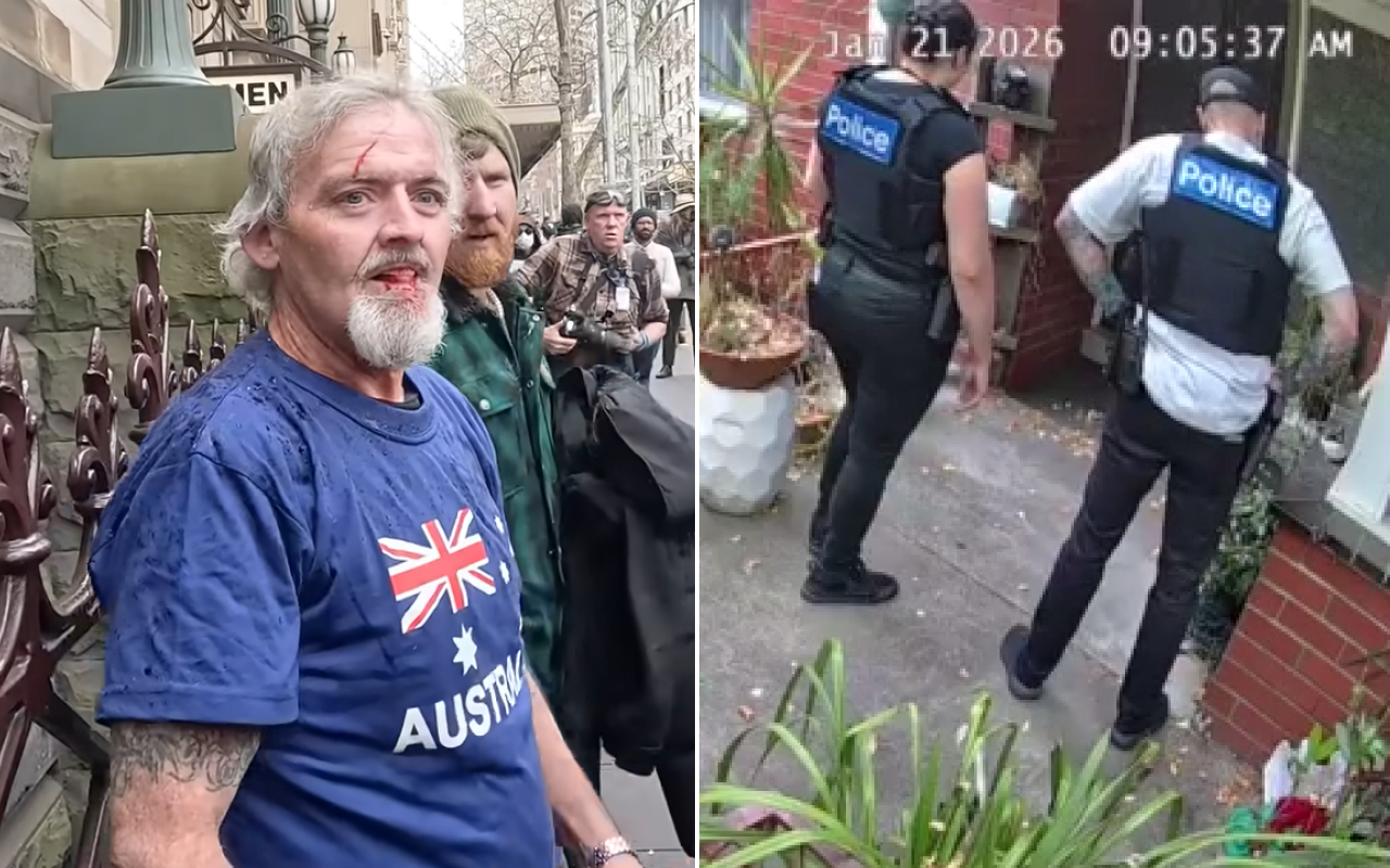 Police warn Antifa bashing victim about Australia Day
