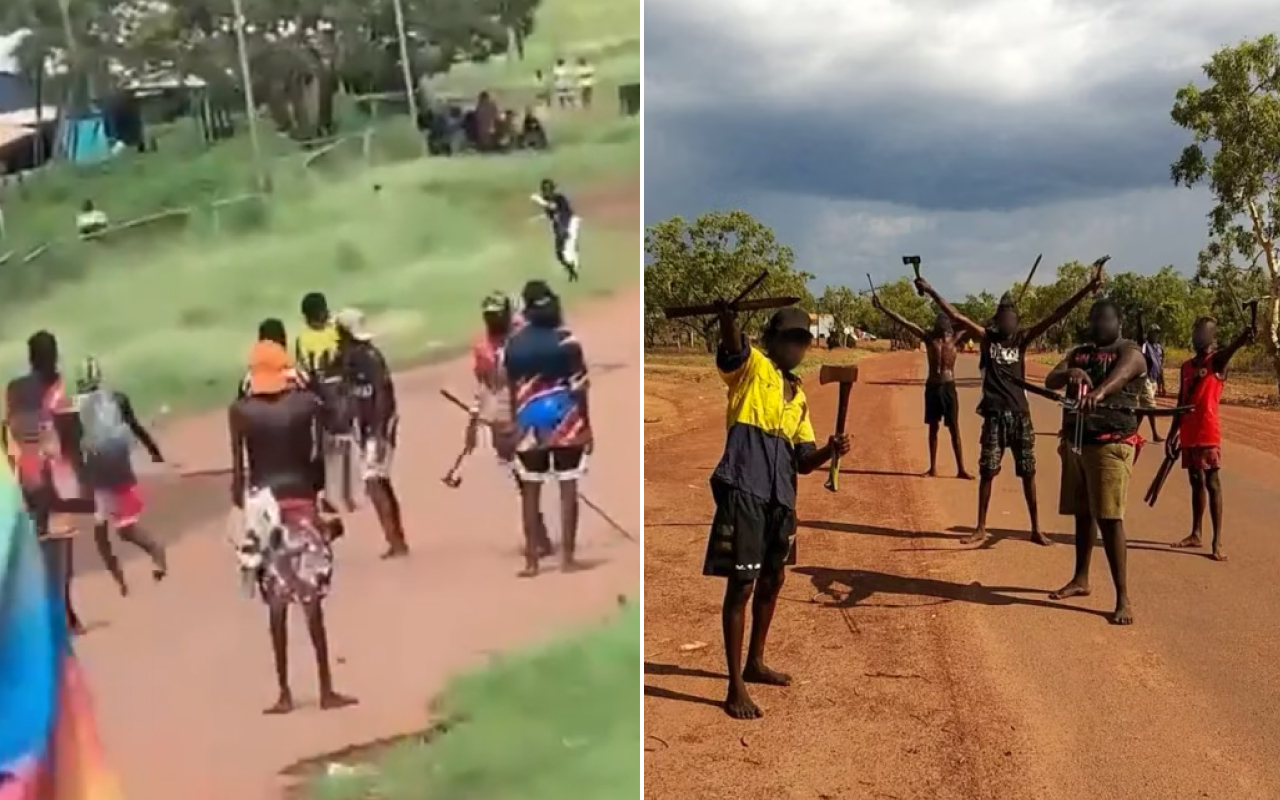 Three hundred fight in street in remote aboriginal community