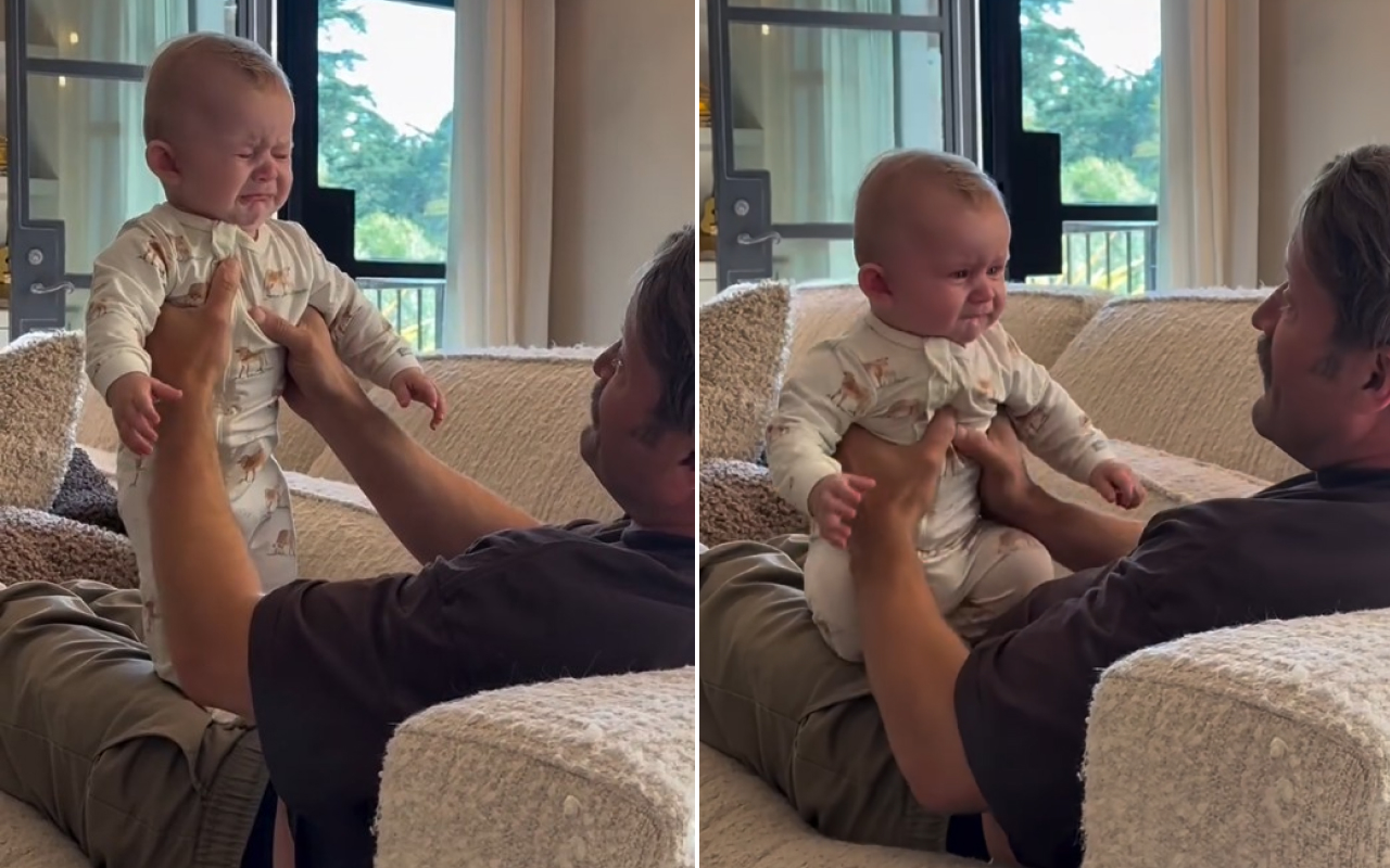 Homosexual men mock surrogate baby for crying for his mother