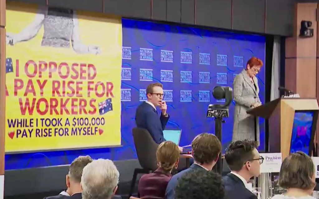 Pauline Hanson speech sabotaged in worrying security breach